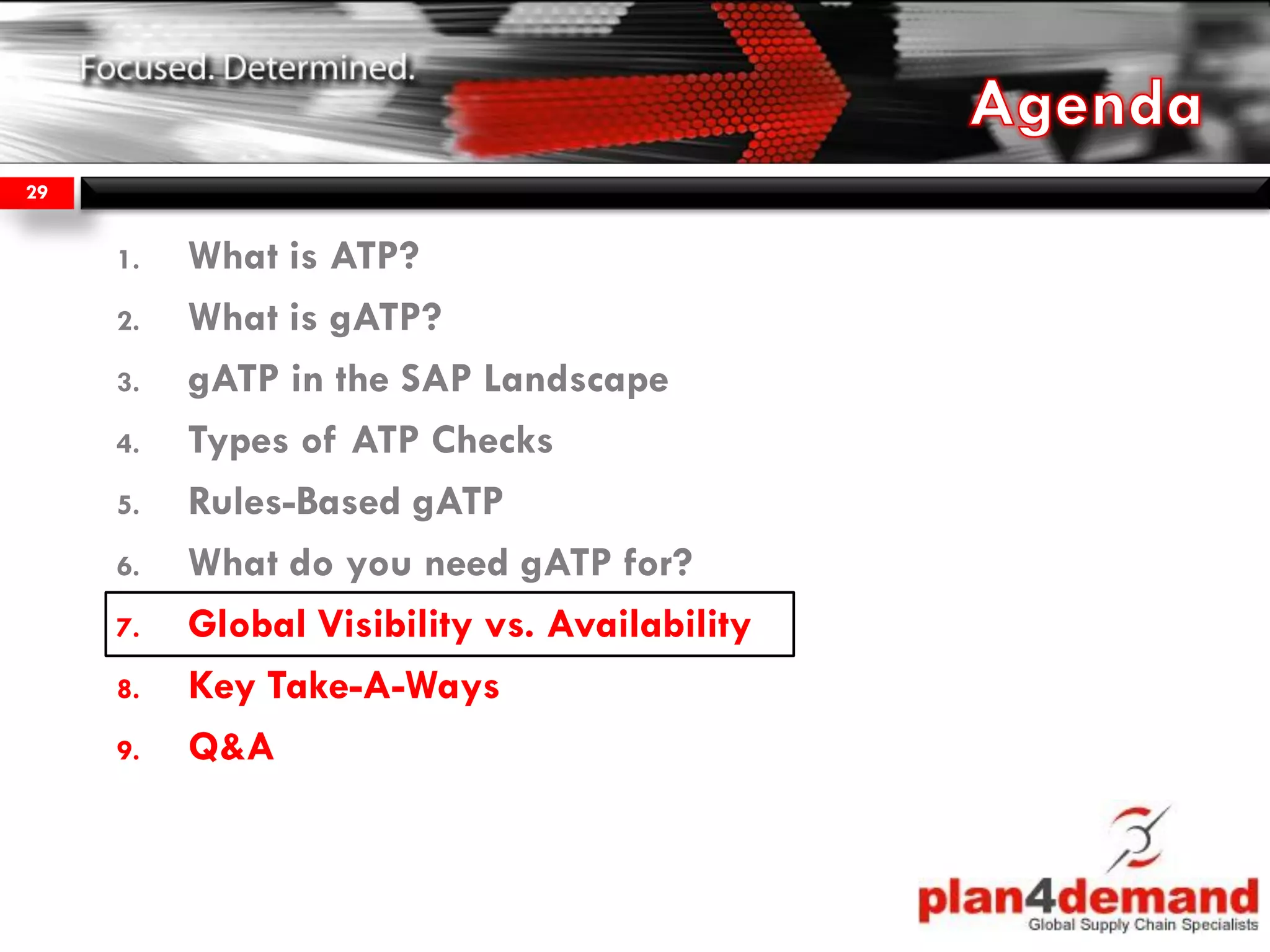 SAP Global Available to Promise (gATP) 101: Global Visibility vs. Global Availability | PDF
