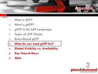 SAP Global Available to Promise (gATP) 101: Global Visibility vs ...