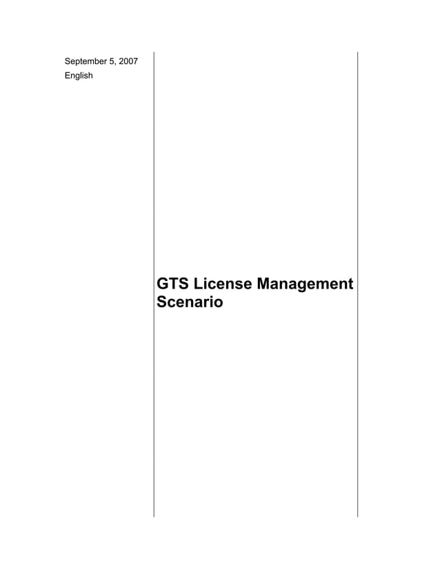 SAP GTS Licence Mgt | PDF