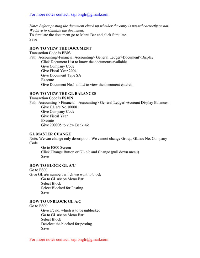 Sap -how to start fico must see | PDF