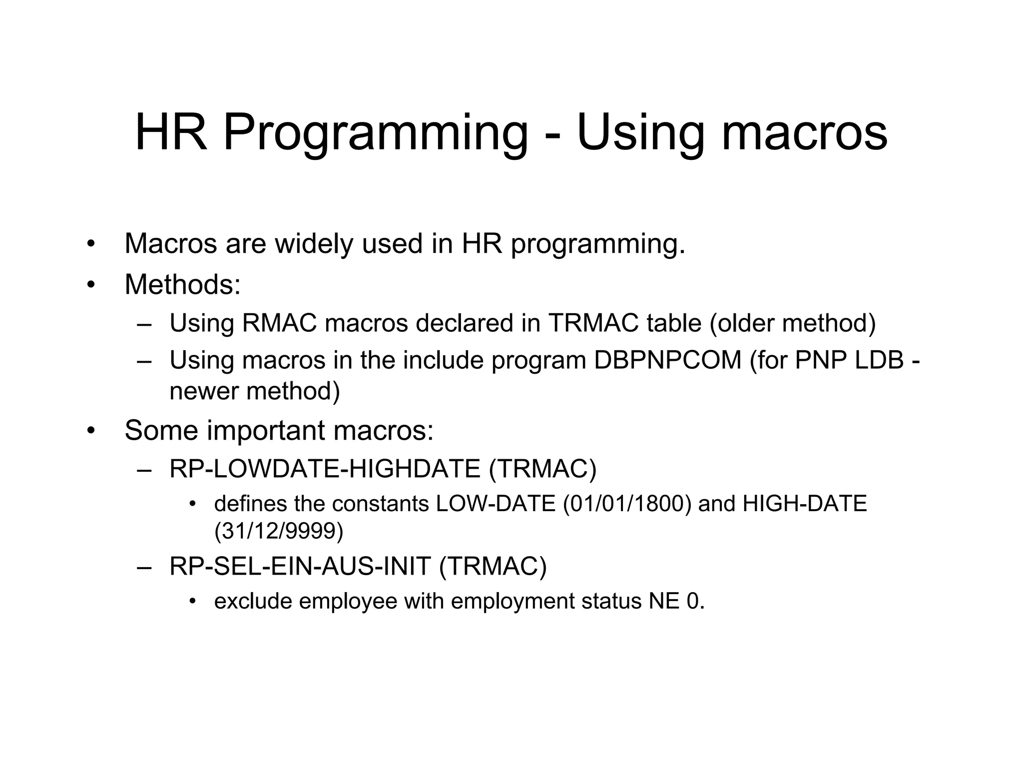 Sap hr-programming | PDF