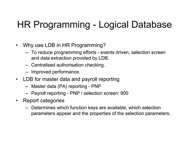 Sap hr-programming | PPT