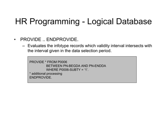 Sap hr-programming | PPT
