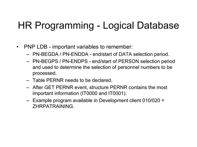 Sap hr-programming | PPT