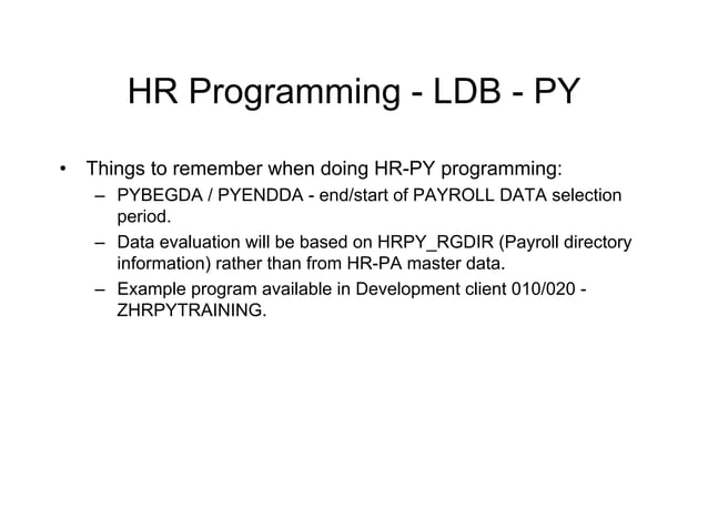 Sap hr-programming | PPT