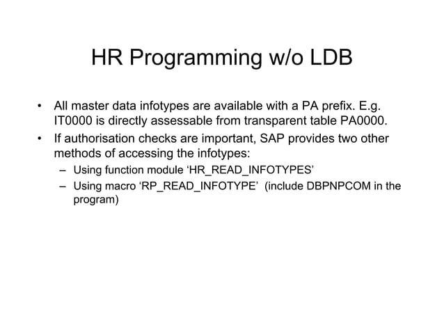 Sap hr-programming | PPT