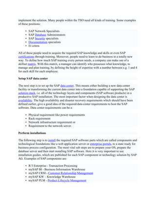 Sap Implementation Life Cycle Complete Process | PDF