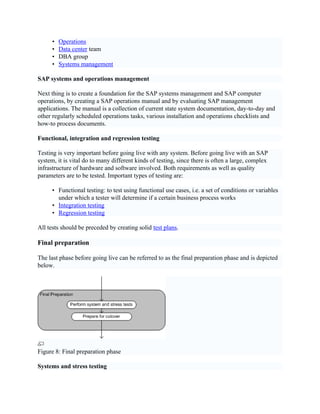 Sap Implementation Life Cycle Complete Process | PDF