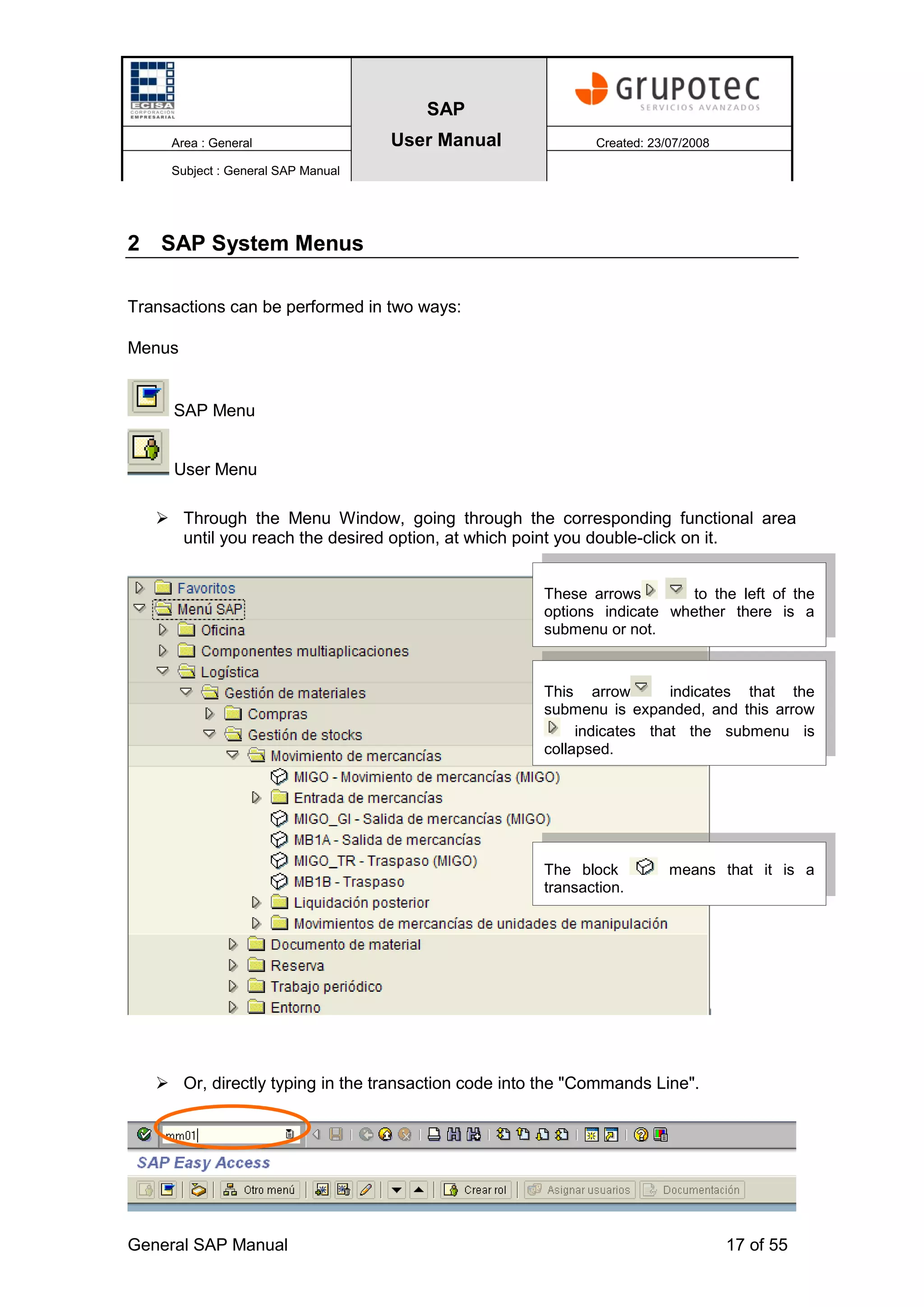 Sap - Initiation Manual | PDF