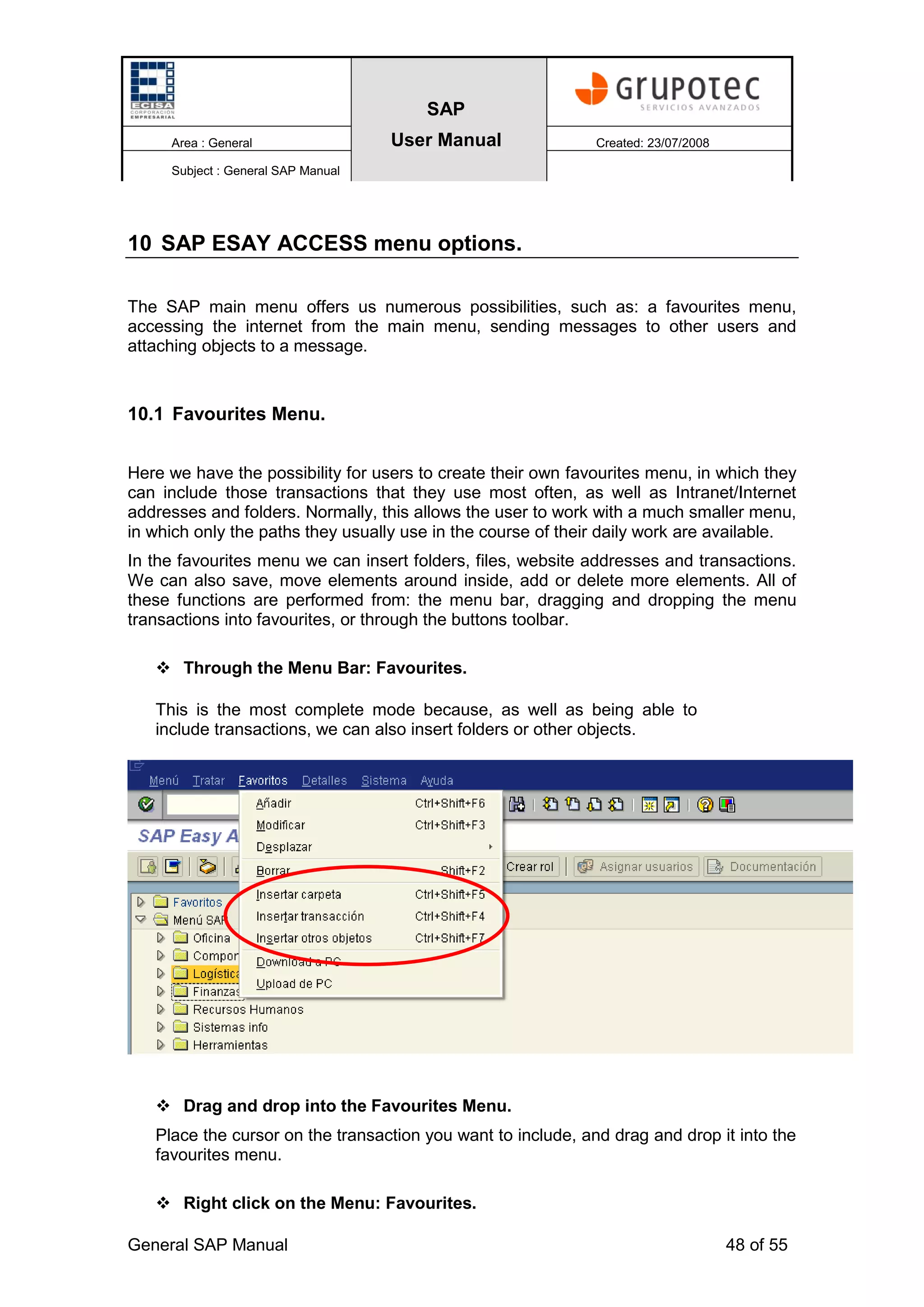 Sap - Initiation Manual | PDF