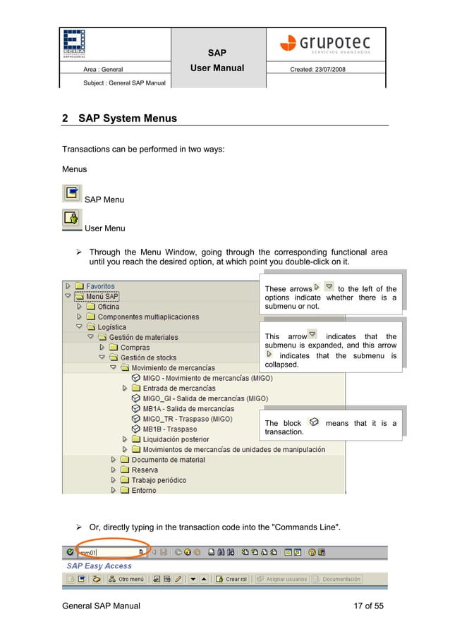 Sap - Initiation Manual | PDF
