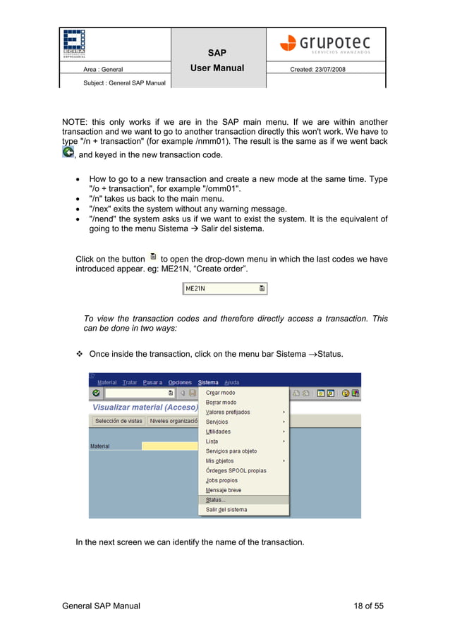 Sap - Initiation Manual | PDF