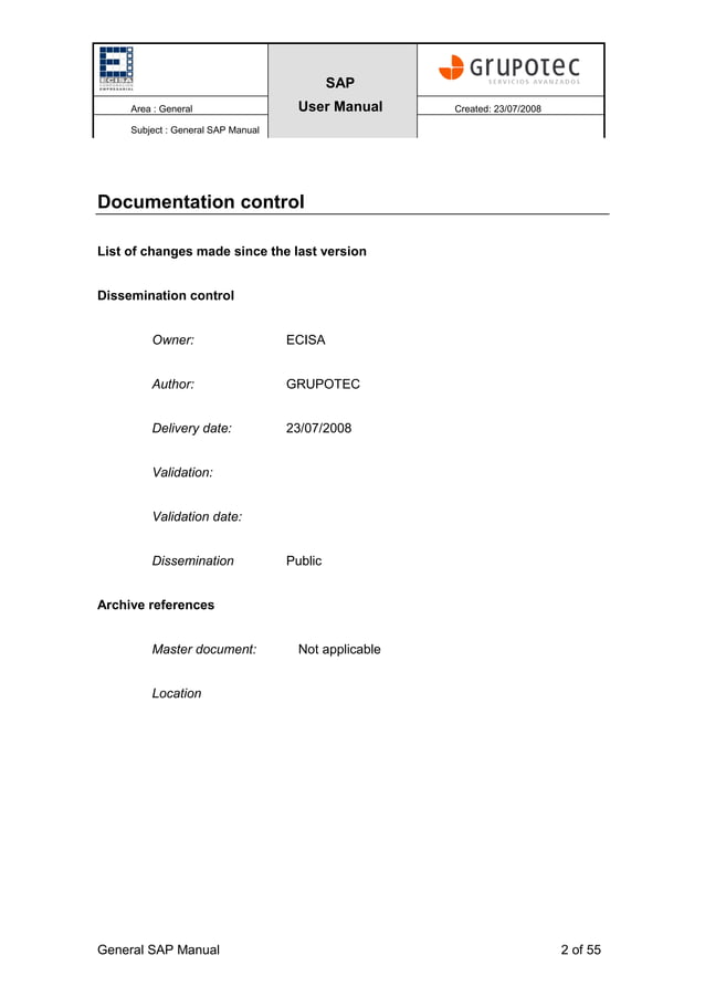 Sap - Initiation Manual | PDF