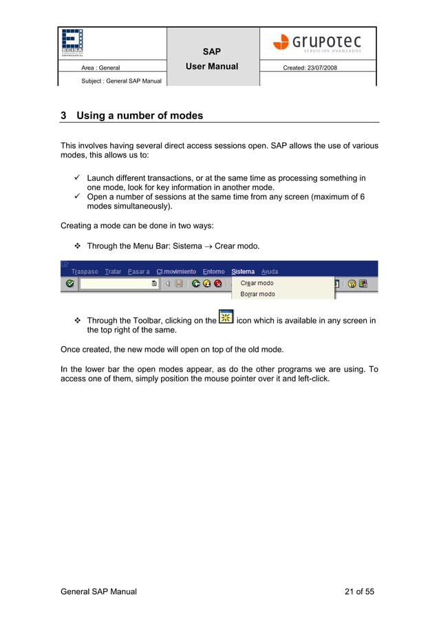 Sap - Initiation Manual | PDF