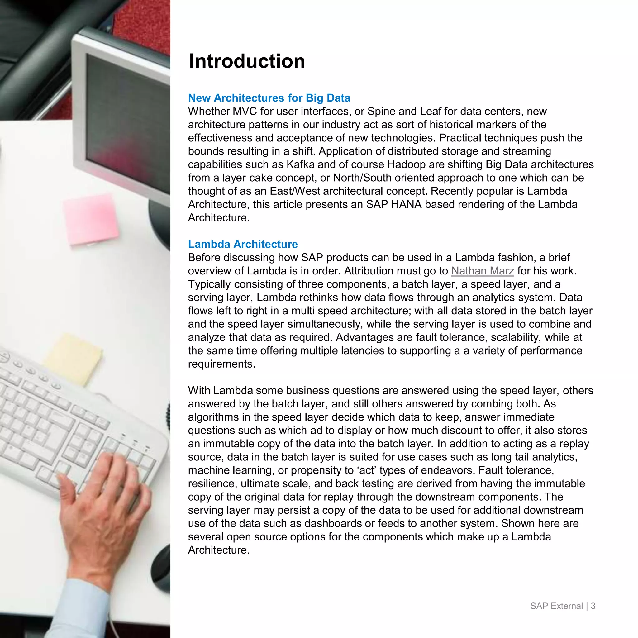 SAP Lambda Architecture Point of View | PDF