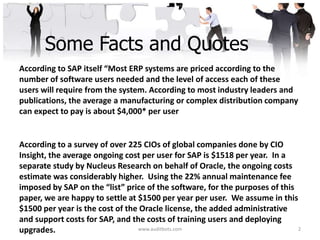 SAP License Cost | PPT