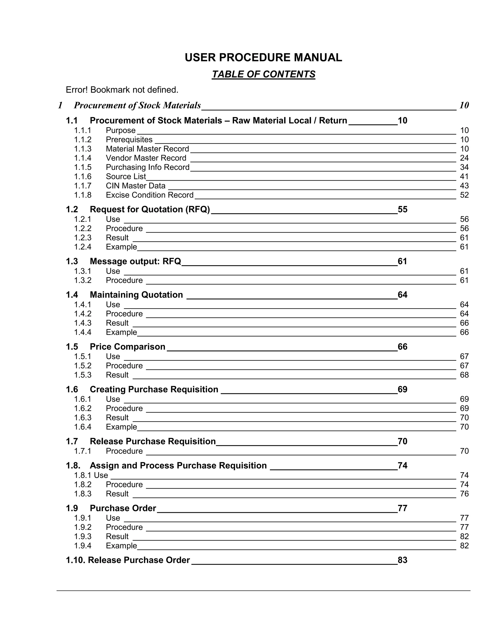 Sap mm-end-user-manual | PDF