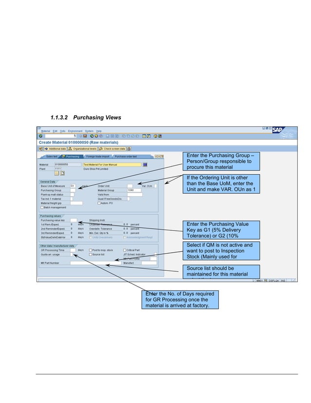 Sap mm-end-user-manual | PDF | Business | Business and Finance