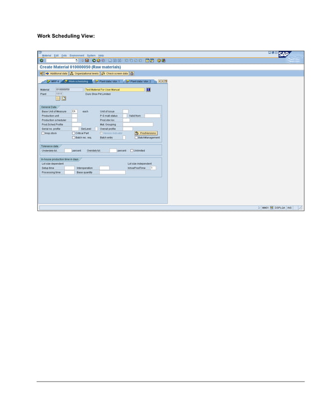 Sap mm-end-user-manual | PDF | Business | Business and Finance