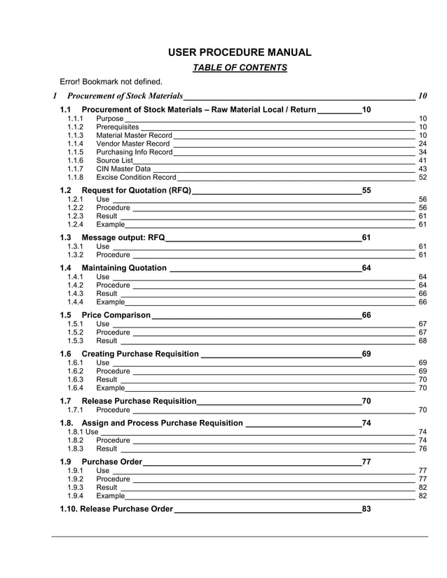 Sap mm-end-user-manual | PDF | Business | Business and Finance