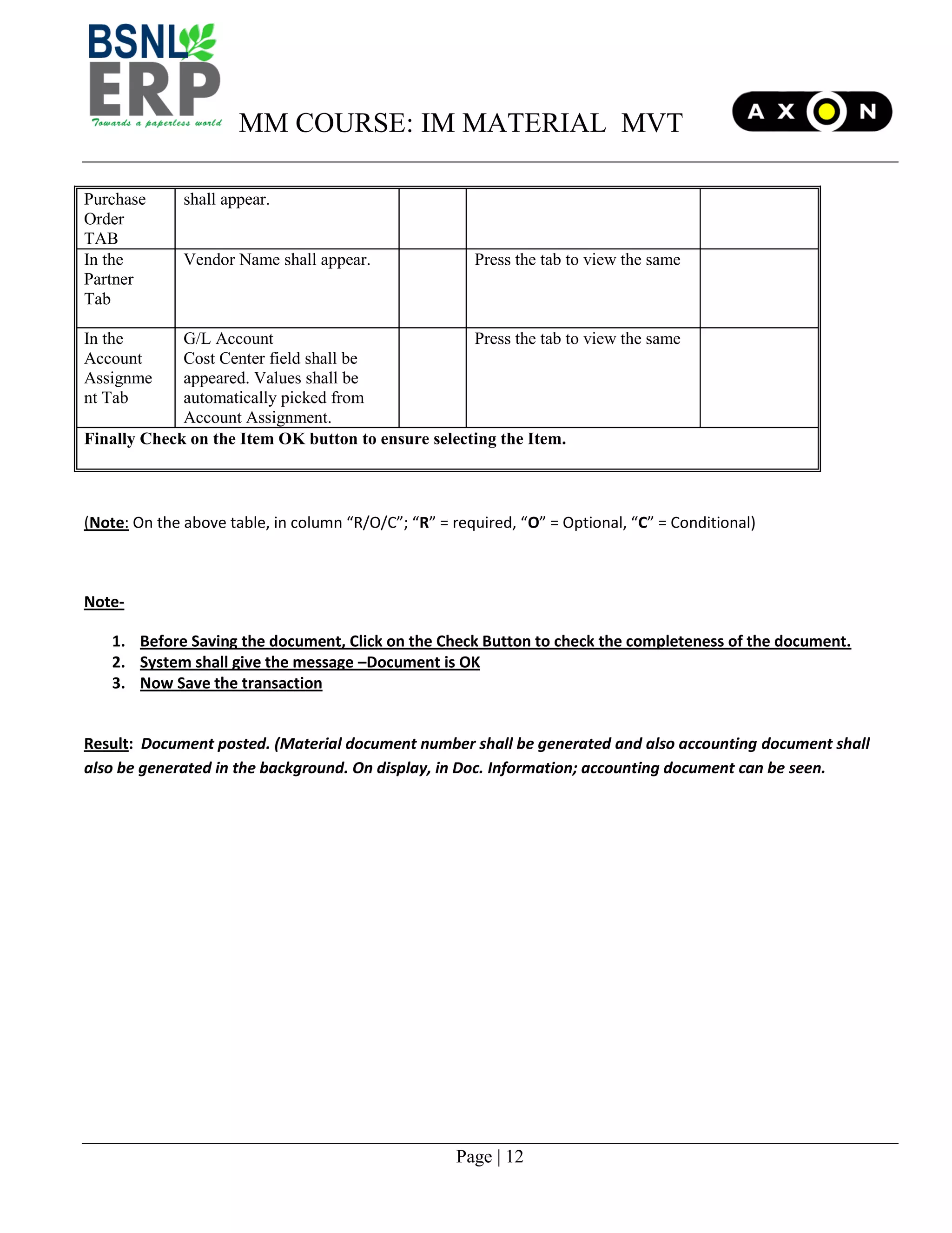 Sap mm-im-goods-movements-user-manual | PDF