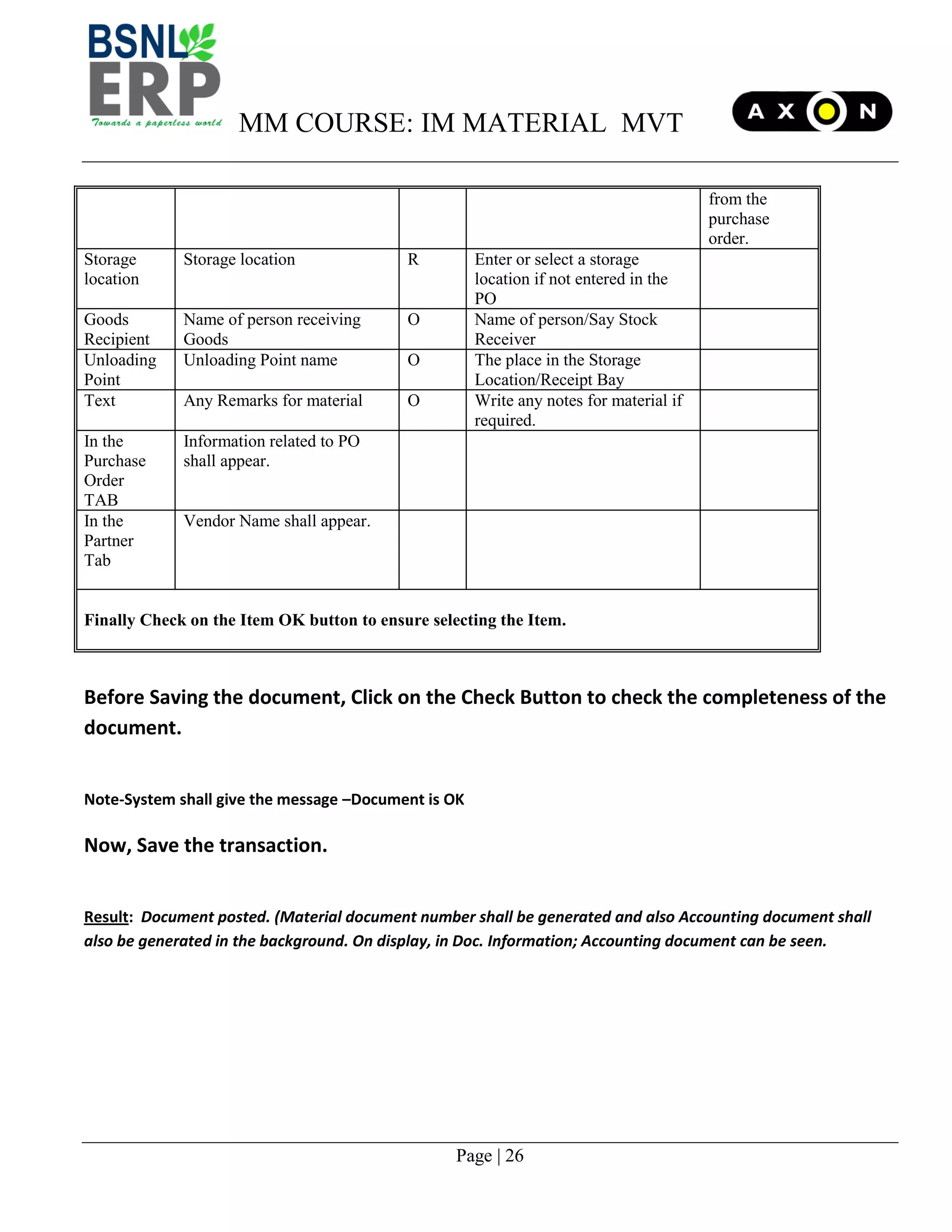 Sap mm-im-goods-movements-user-manual | PDF