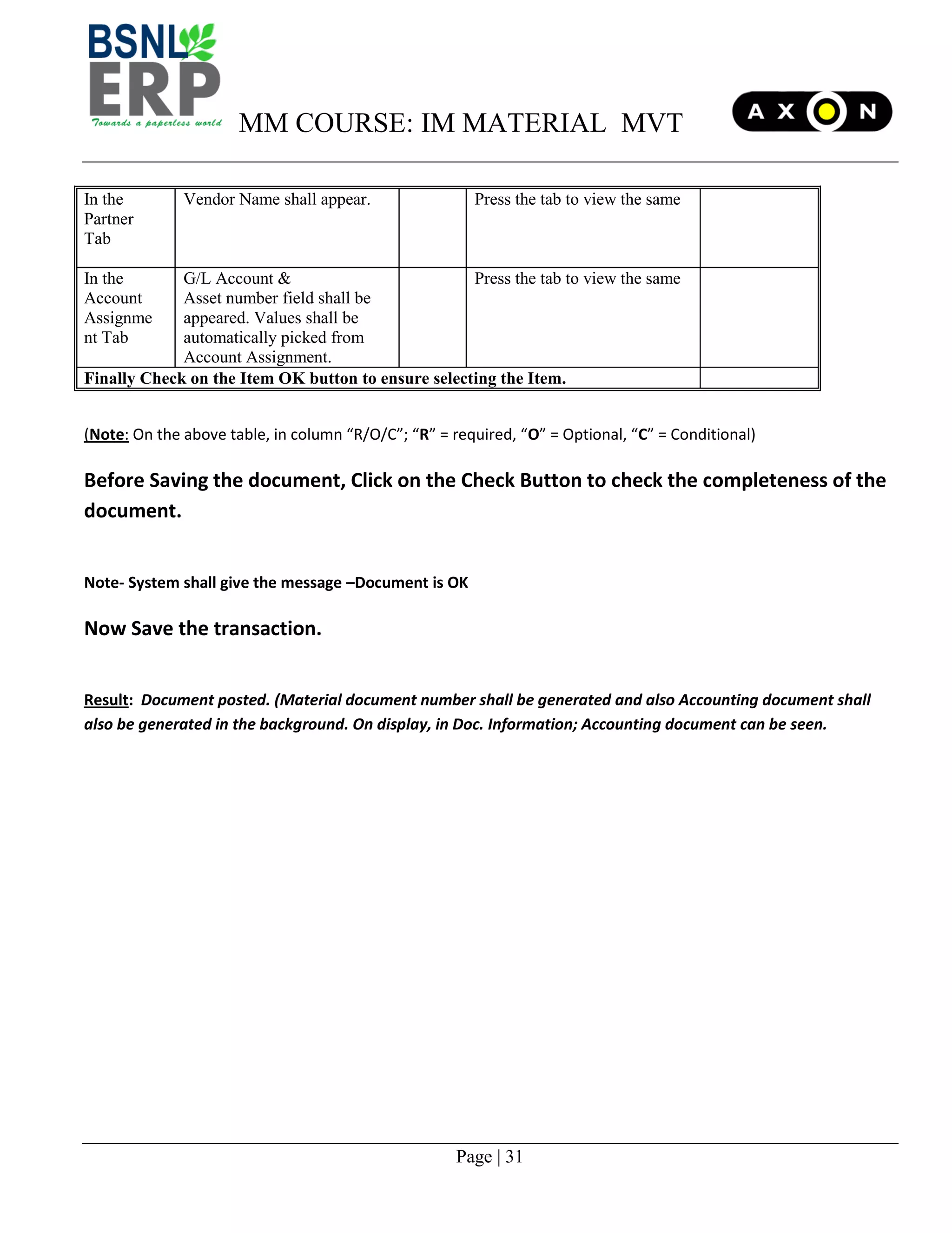 Sap mm-im-goods-movements-user-manual | PDF