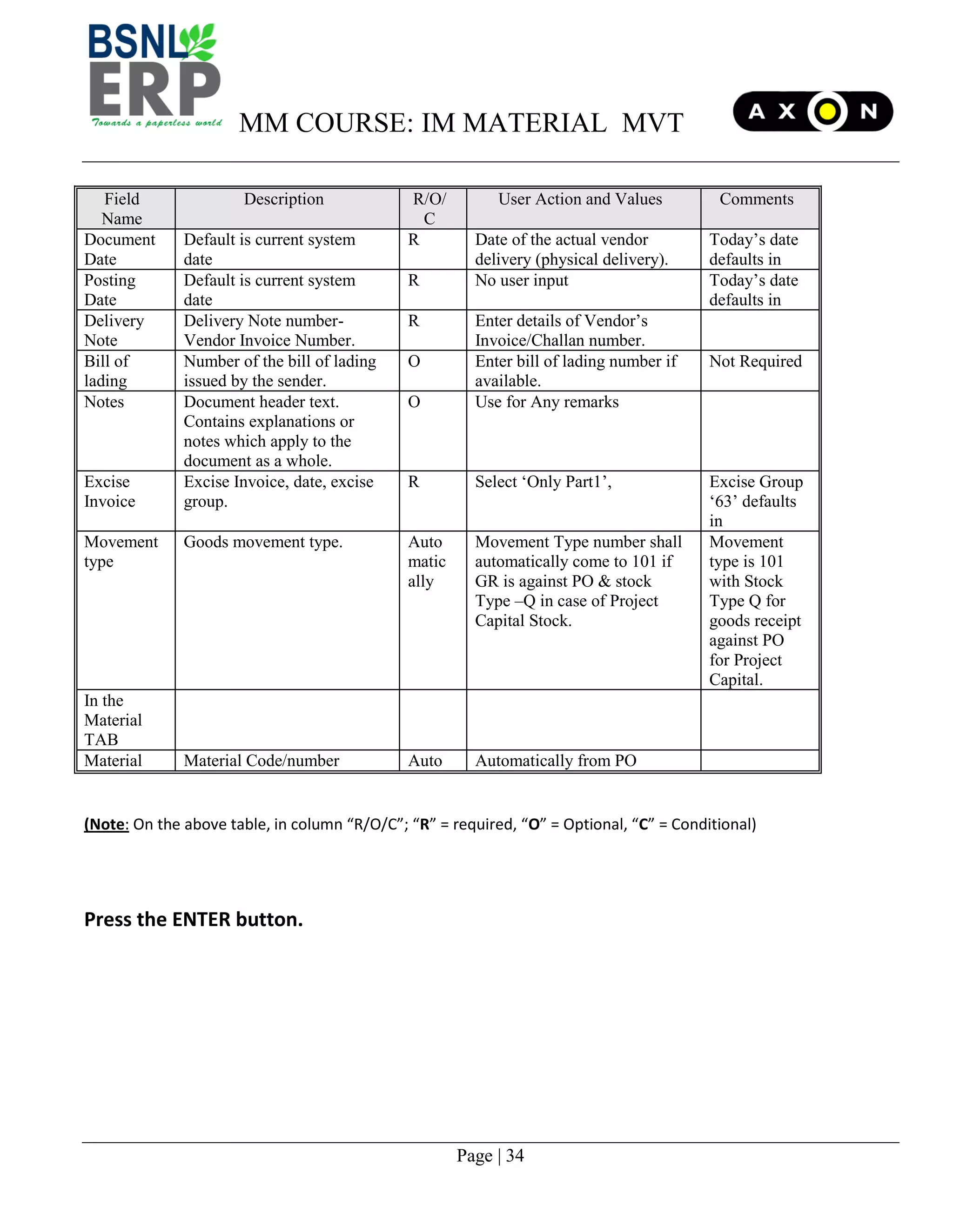 Sap mm-im-goods-movements-user-manual | PDF