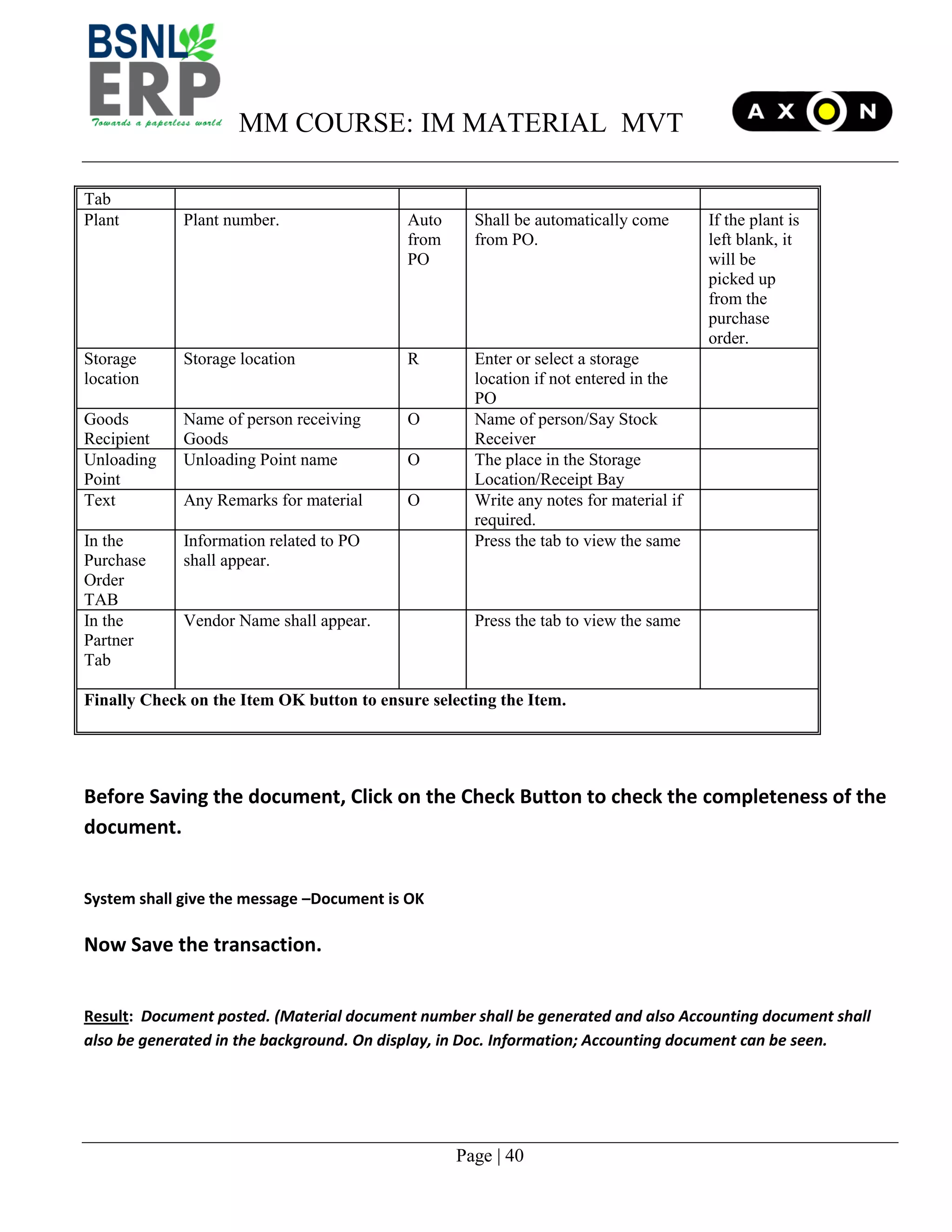 Sap mm-im-goods-movements-user-manual | PDF