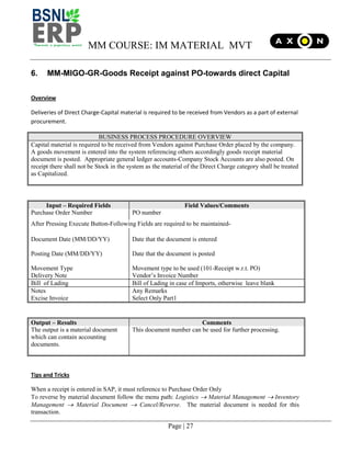 Sap mm-im-goods-movements-user-manual | PDF