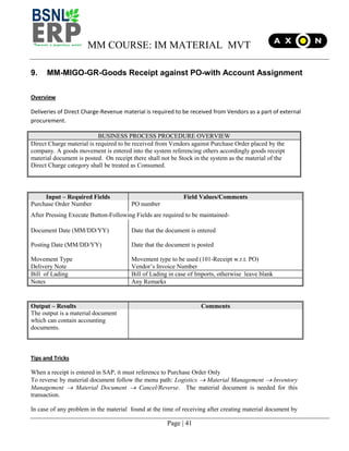 Sap mm-im-goods-movements-user-manual | PDF
