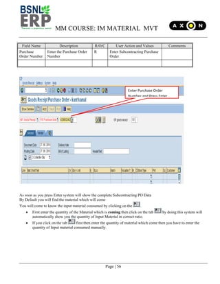 Sap mm-im-goods-movements-user-manual | PDF