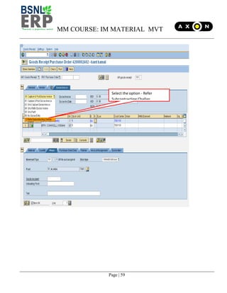 Sap mm-im-goods-movements-user-manual | PDF