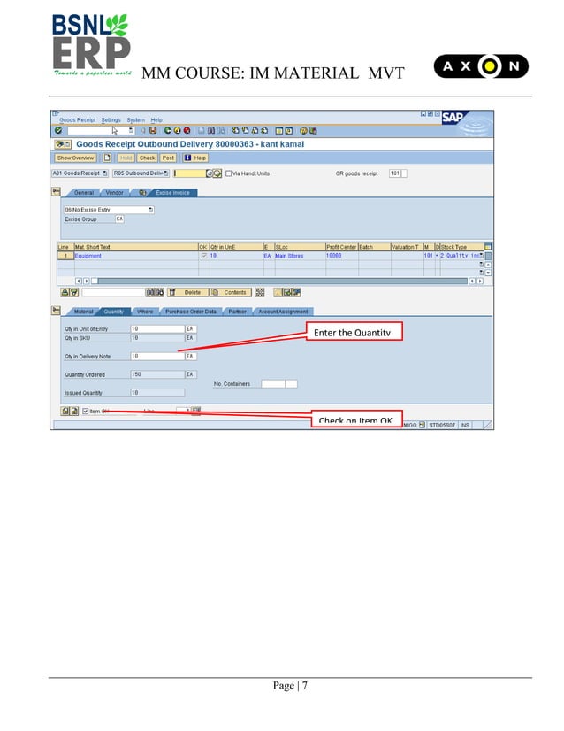 Sap mm-im-goods-movements-user-manual | PDF