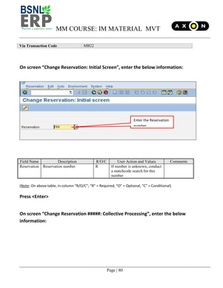 Sap mm-im-goods-movements-user-manual | PDF