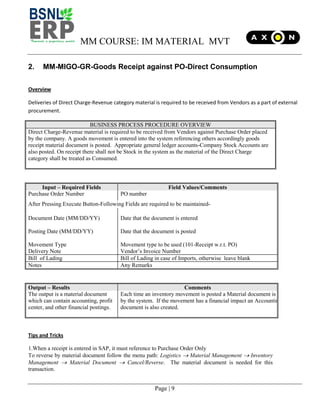 Sap mm-im-goods-movements-user-manual | PDF