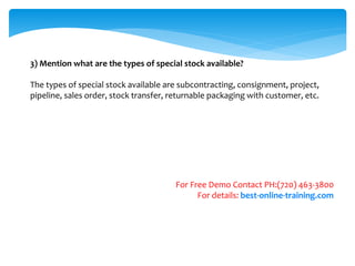 Sap mm interview questions and answers | PPTX