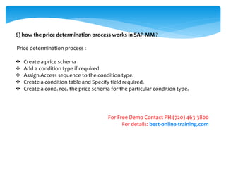 Sap mm interview questions and answers | PPT