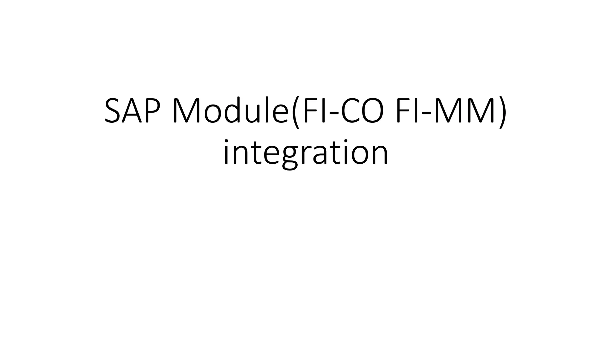 SAP-Module | PPT