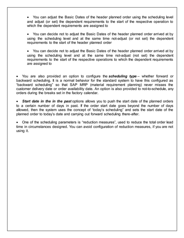 Sap mrp-configuration-pp | DOCX | Business | Business and Finance