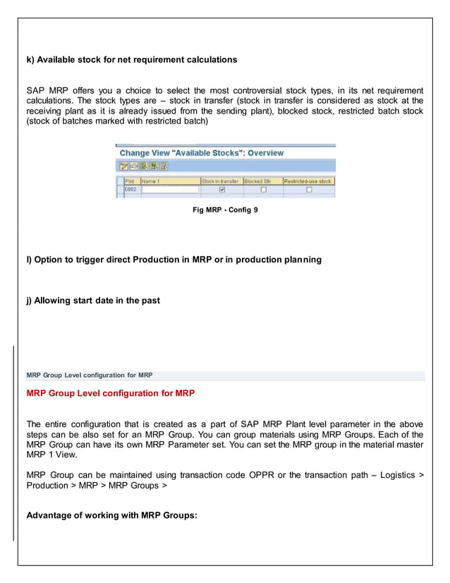 Sap mrp-configuration-pp | DOCX | Business | Business and Finance