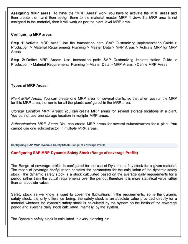 Sap mrp-configuration-pp | DOCX | Business | Business and Finance
