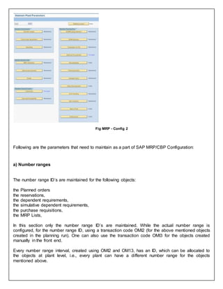 Sap mrp-configuration-pp | DOCX