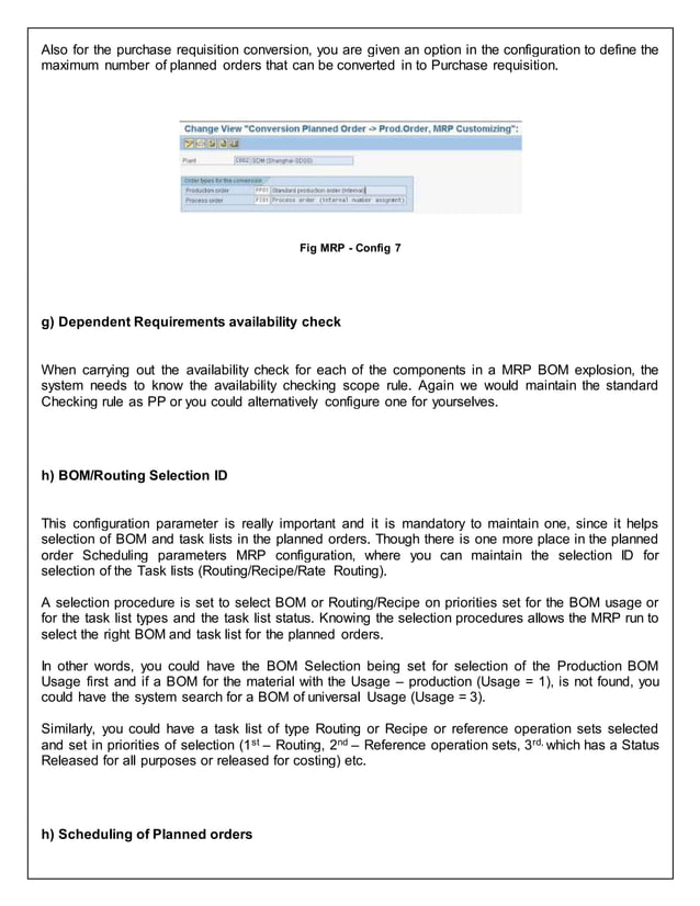 Sap mrp-configuration-pp | DOCX | Business | Business and Finance