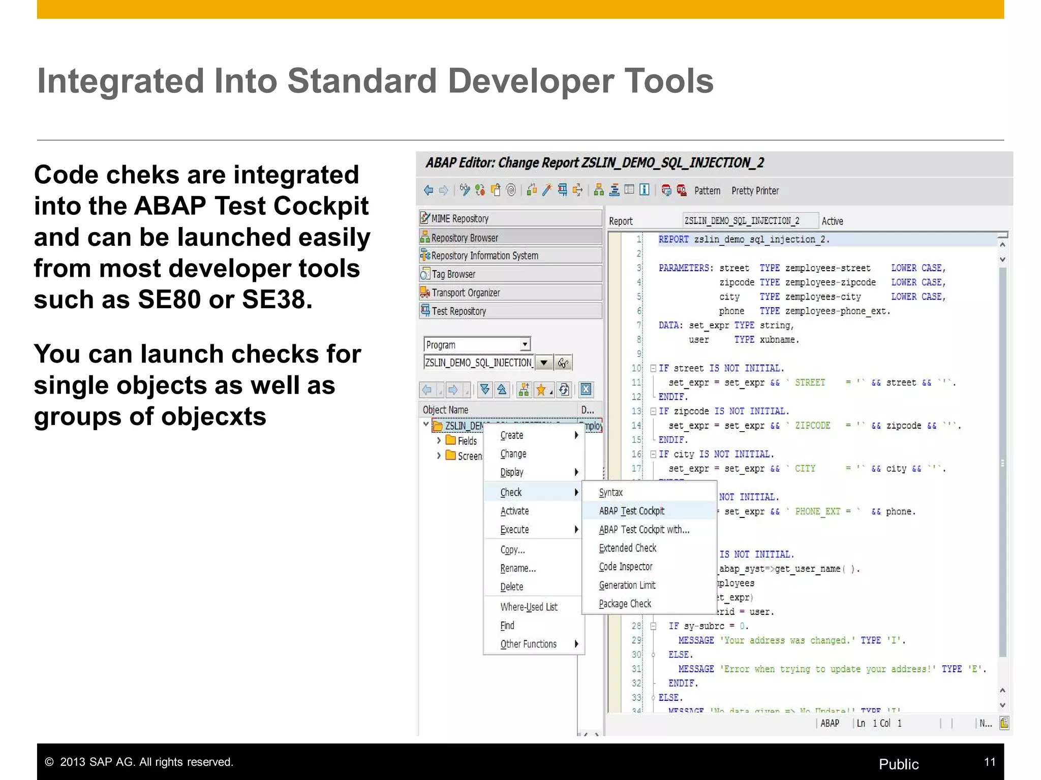 SAP NetWeaver Application Server Add-On for Code Vulnerability Analysis ...