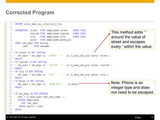 SAP NetWeaver Application Server Add-On for Code Vulnerability Analysis Overview | PPT