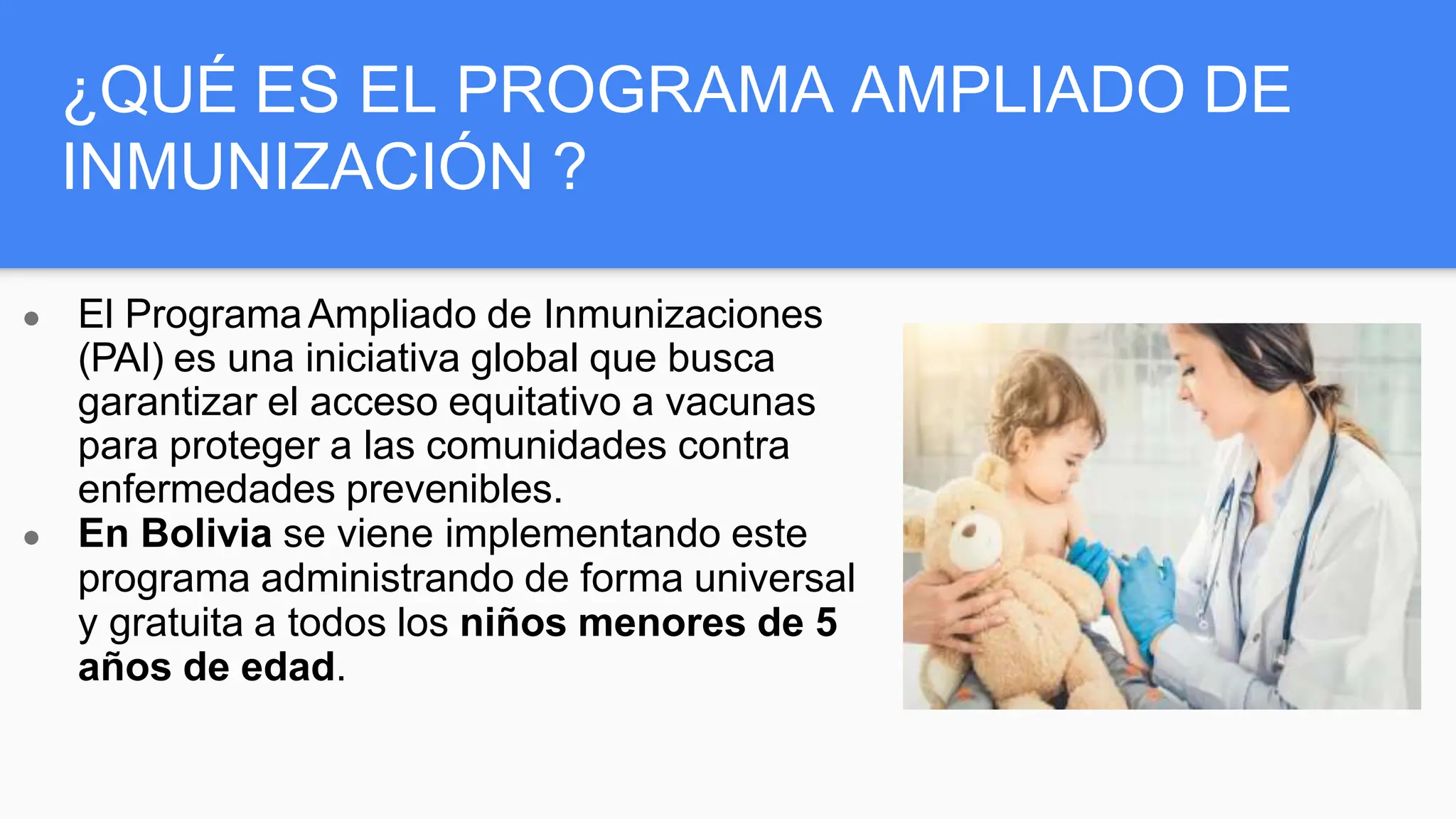 Salud pública. Programa amplio de inmunización es | PPT