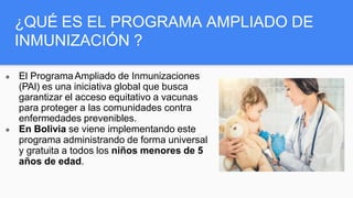 Salud pública. Programa amplio de inmunización es | PPTX