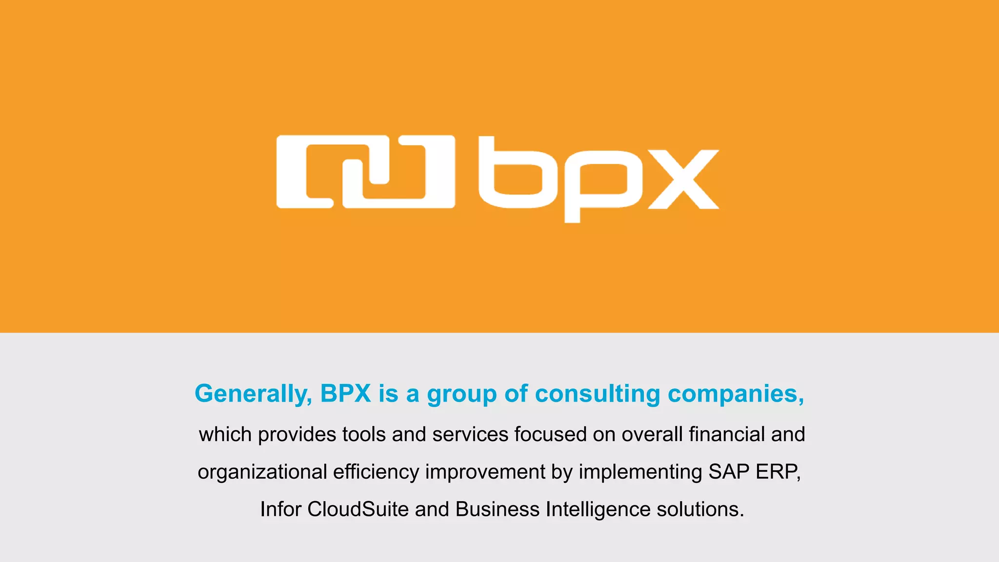 BPX - SAP Services | PPT