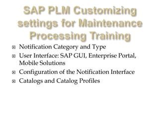 Sap plm online training course | PPTX